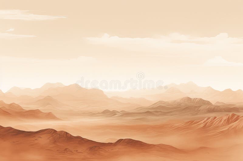 Desert Horizons Shades of Brown and Sandy Stock Image - Image of sahara ...