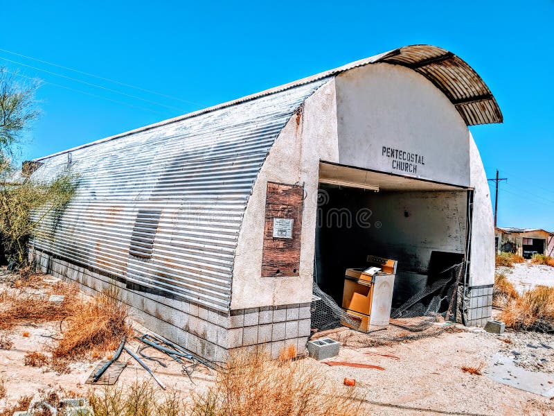 Desert Hot Abandoned Rusty Metal Wasteland Editorial Stock Image ...