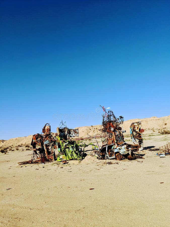 Desert Hot Sunny Art Paint Rust Wasteland Abstract Stock Photo - Image ...