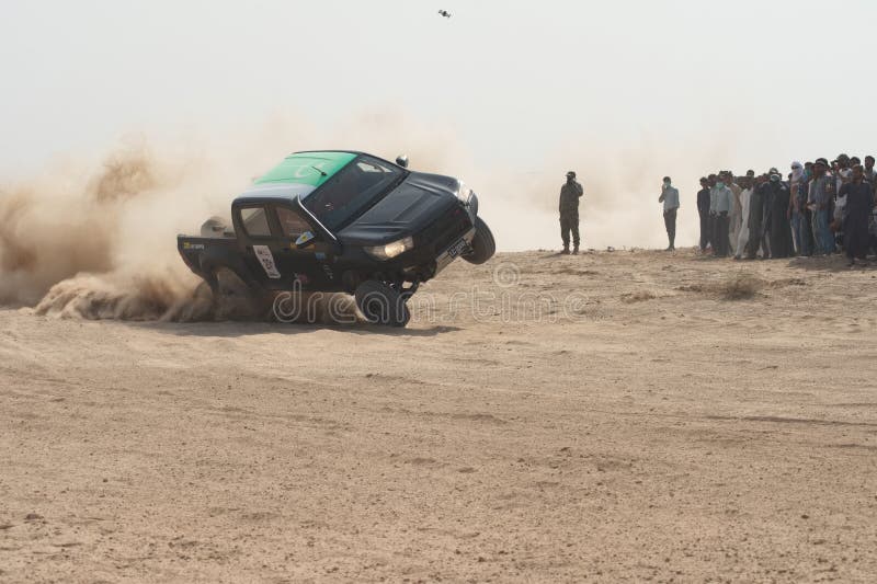 Desert Jeep Rally in Pakistan Editorial Photography - Image of land ...
