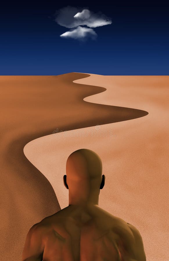 Desert Journey stock illustration. Illustration of backgrounds - 2136484