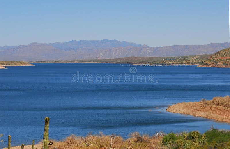 Desert Lake Two stock photo. Image of lake, dramatic, ozone - 881192