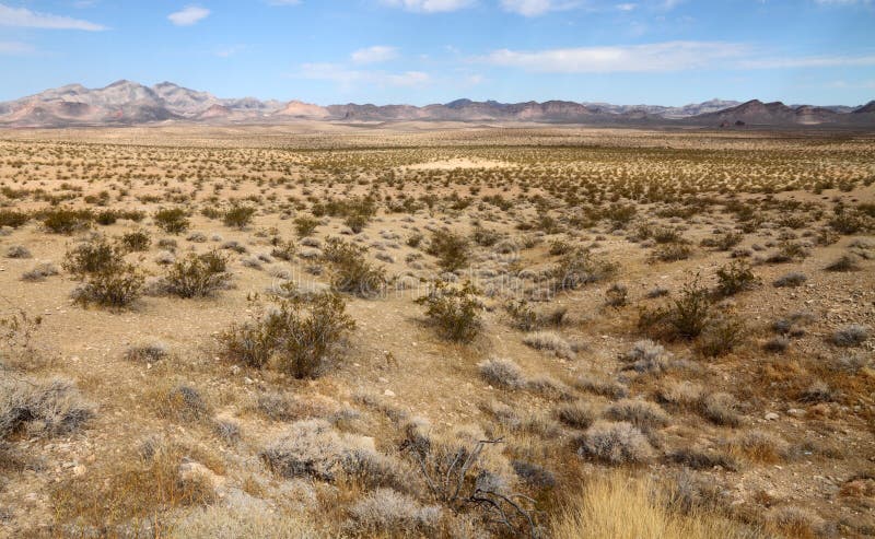 Semi-desert Region with Mountains and Blue Sky Stock Photo - Image of ...