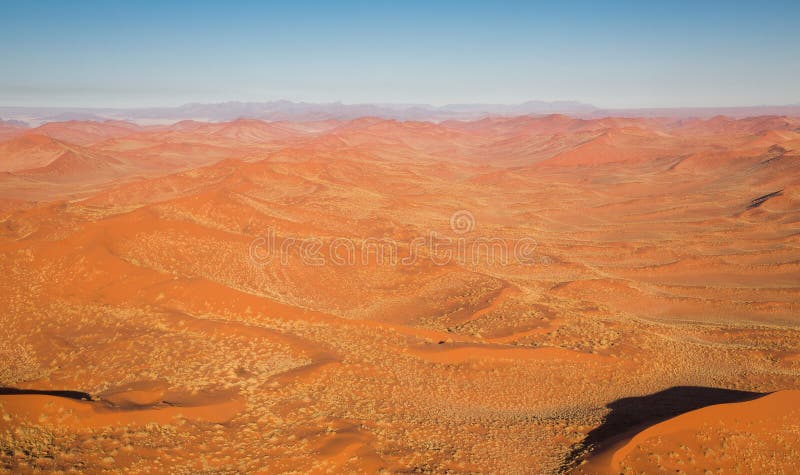Desert Landscape (aerial View) Stock Photo - Image of glow, desolate ...