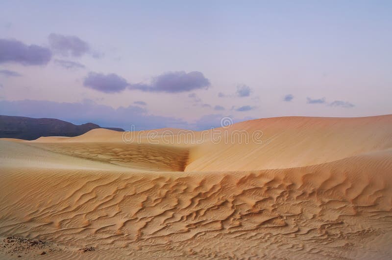 Desert Landscape. Calm Colors Stock Photo - Image of scene, sunny ...
