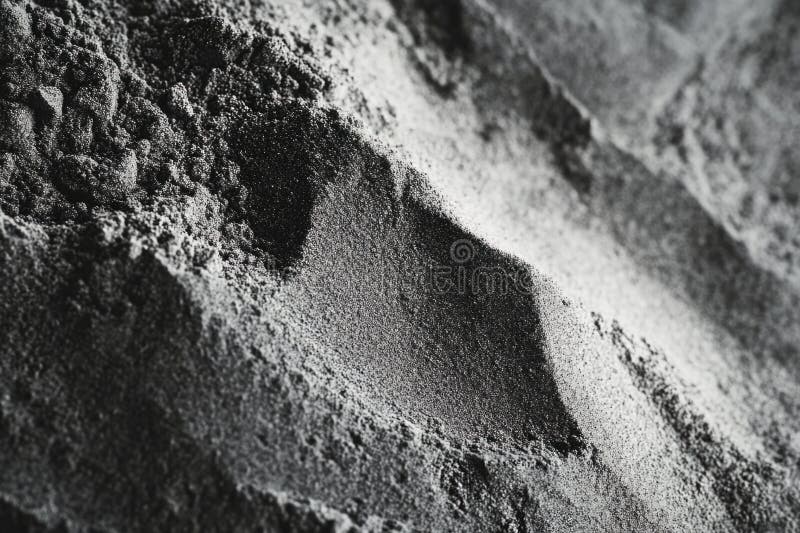 A Desert Landscape with a Large Sand Dune in Monochrome Tones Stock ...