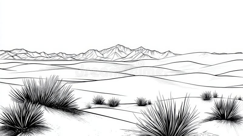 Rolling Mountains Line Drawing Stock Illustrations – 610 Rolling ...