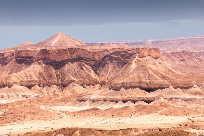 Desert Landscape with Rocky Hills, Israel Stock Photo - Image of israel ...