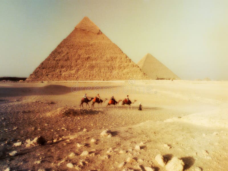 Desert Landscape of the Sahara in Egypt Stock Image - Image of sahara ...