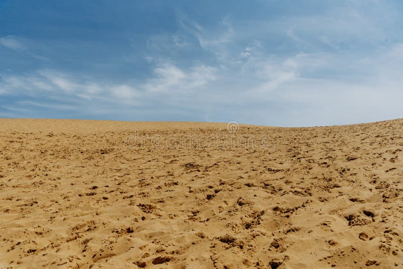 Desert Landscape, Sandy Orange Dunes, Sunny Wilderness Stock Image ...