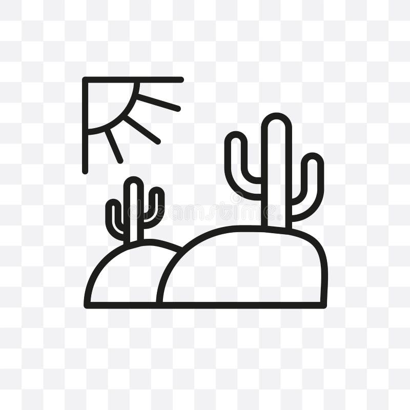 Desert Landscape Transparent Icon. Desert Landscape Symbol Design from ...