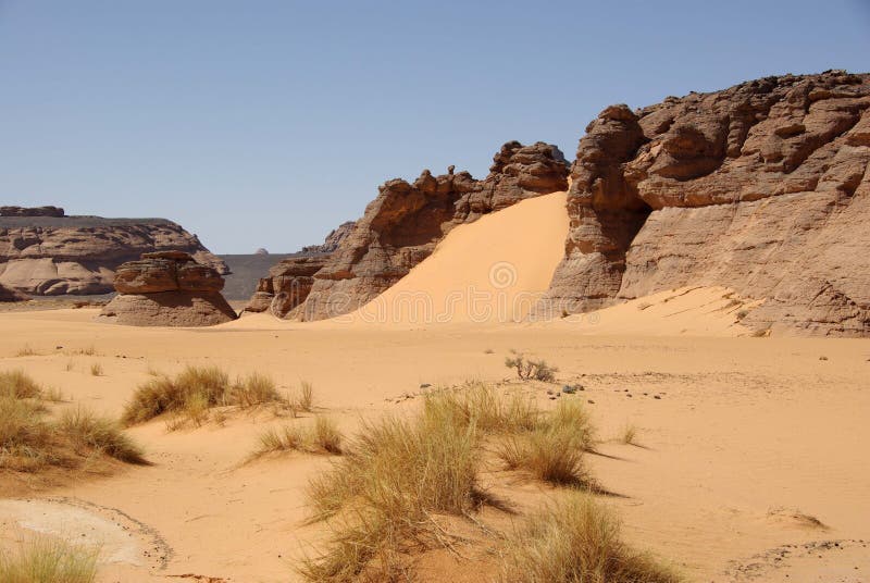 Desert in Libya stock image. Image of rock, warming, africa - 14236355