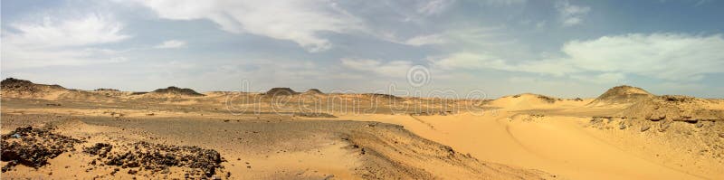 Middle-East Desert Panorama Stock Image - Image of road, blue: 4893955