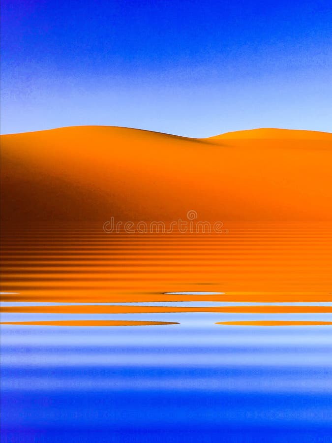 Dry Desert Mirage Abstract Art Stock Photo - Image of abstract, mirage ...