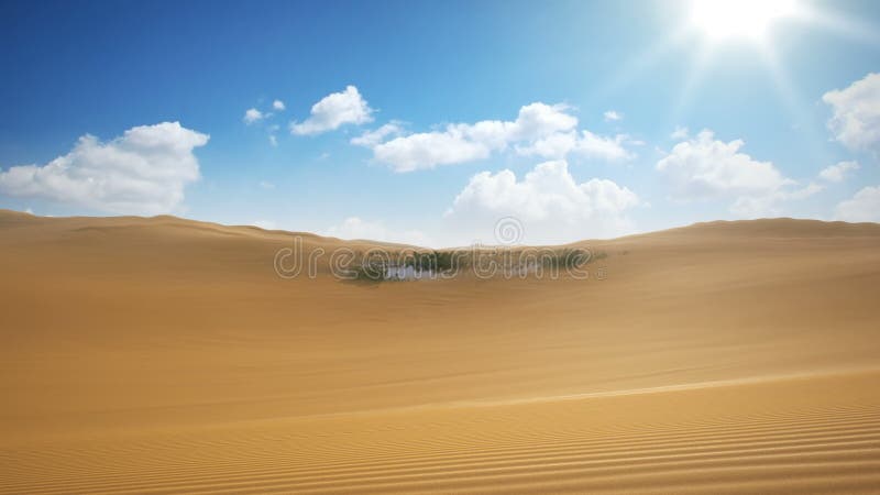 Desert Mirage a Whimsical Depiction of a Pixelated Oasis Shimmering in ...