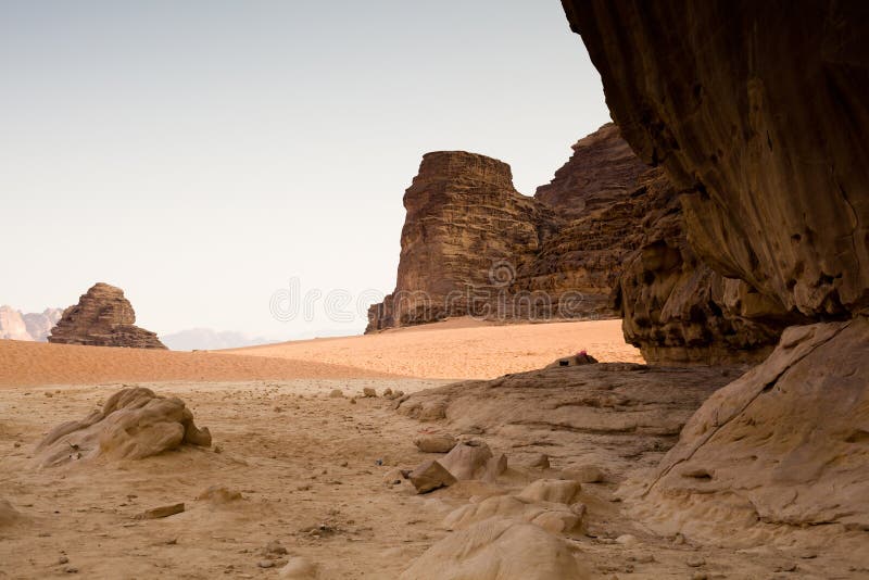 The Desert at Morning - Jordan Stock Photo - Image of sand, adventure ...
