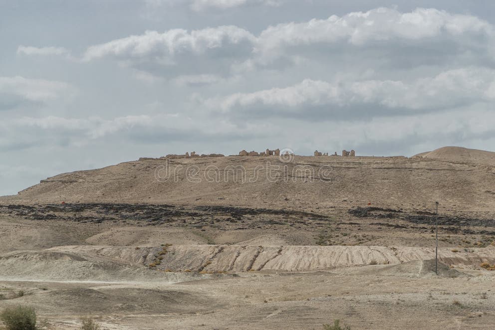 Desert between Jericho and Jerusalem Stock Image - Image of panorama ...