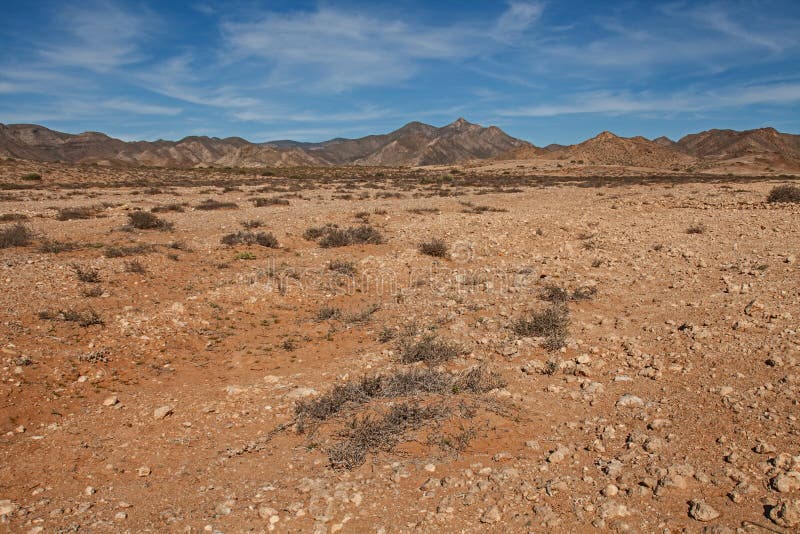 Dry harsh desert scene stock photo. Image of rocks, arid - 8384434