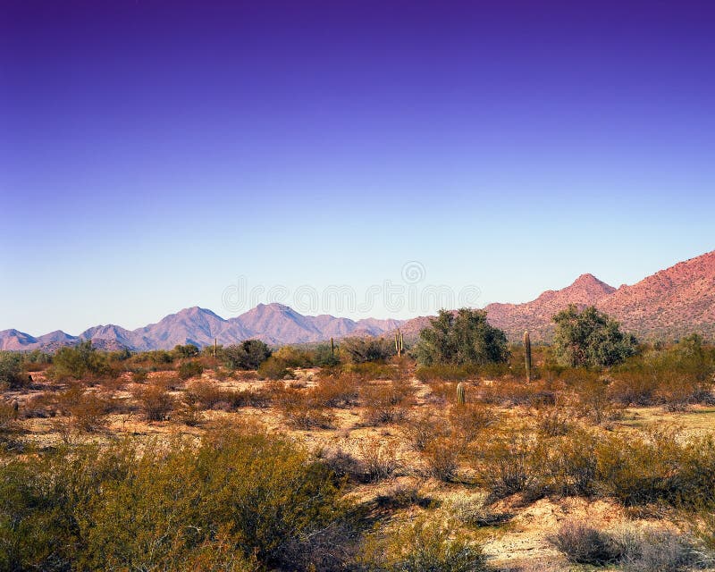 Western Desert Scene stock image. Image of farming, blue - 4280285