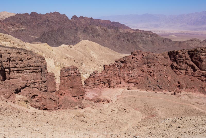 Desert Mountains and Cliffs. Stock Image - Image of trail, desert: 54907171