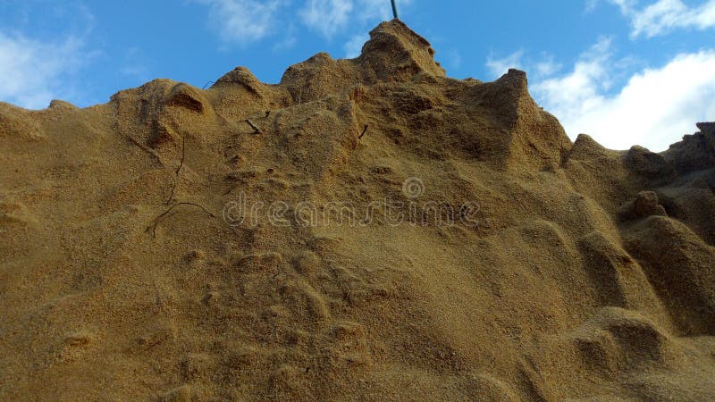 Desert Nature Clouds and Pure Sand Stock Photo - Image of clouds ...