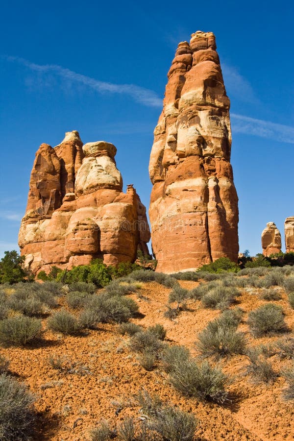 Desert Needle stock photo. Image of eroded, outdoors - 11883580
