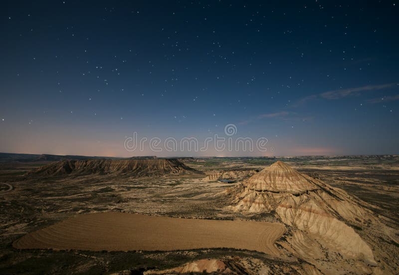 Night over the desert stock image. Image of rock, landscapes - 36758767