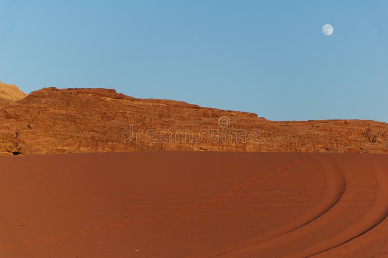Desert on the night stock photo. Image of isolation, jordan - 4380344