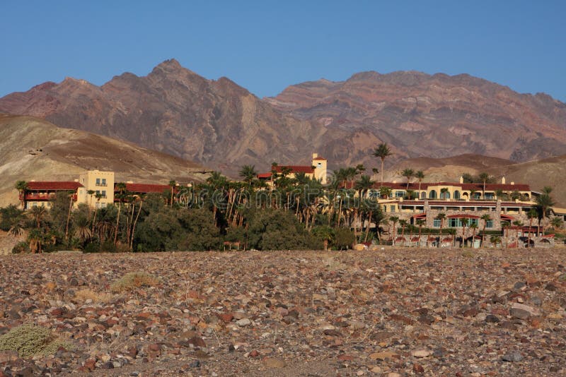 Desert oasis stock photo. Image of natural, hotel, america - 17061428