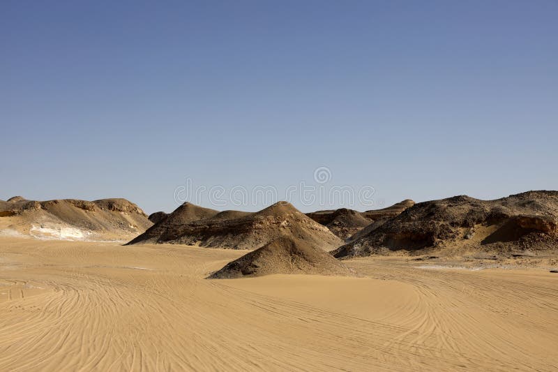 The Desert of Obstacles Environment in Egypt Stock Photo - Image of ...