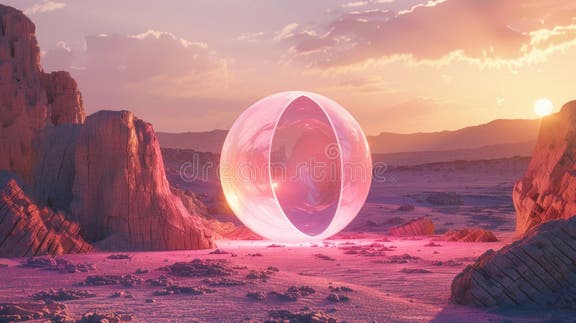 Desert Orb stock image. Image of scifi, adventure, desert - 384058035