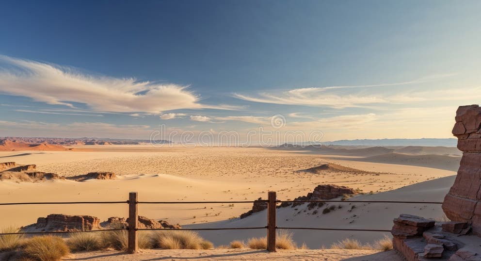 Desert Overlook a Stunning Overlook with a Breathtaking View of. Stock ...