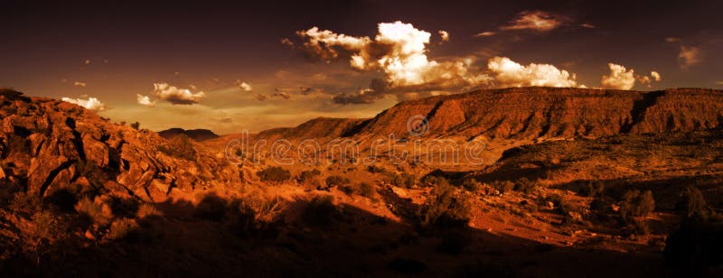 Desert Panorama - Sand Dunes - Sahara, Libya Stock Image - Image of ...