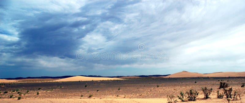 Desert Panorama - Sand Dunes - Sahara, Libya Stock Image - Image of ...