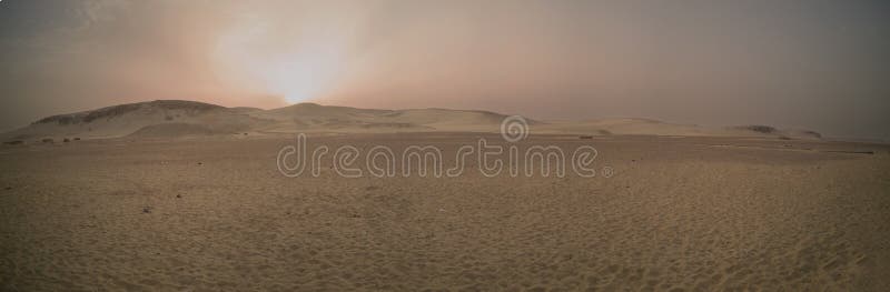 Desert panoramic scene stock image. Image of horizon - 221845145