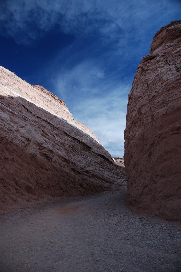 Desert path stock image. Image of landscape, view, mountains - 16681095