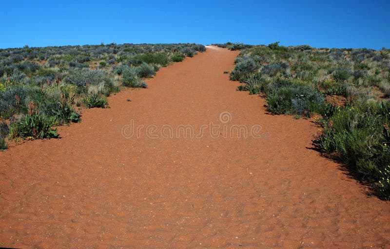 Desert Path stock image. Image of hiking, trail, utah, blue - 475409
