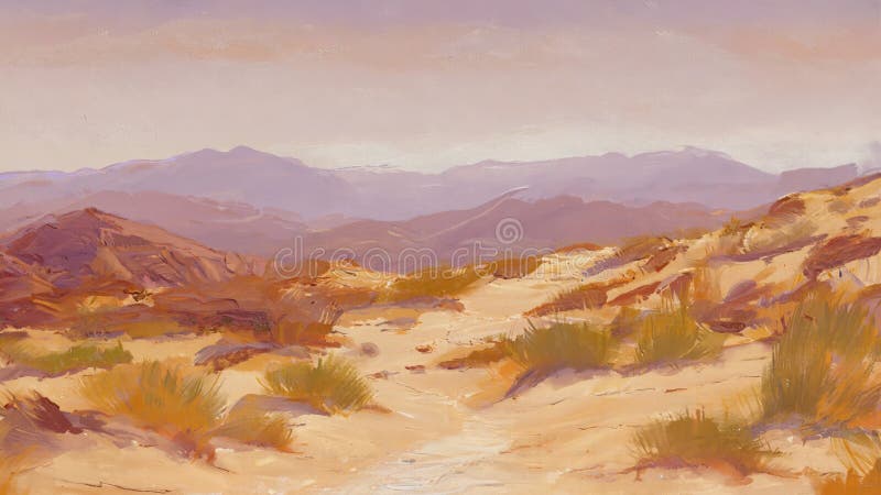 Desert Pathway at Sunset stock image. Image of tone - 376802665