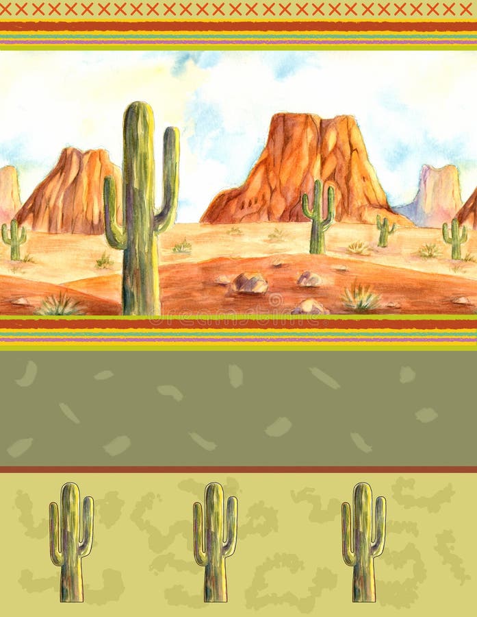 Desert Pattern stock illustration. Illustration of arizona - 35129361