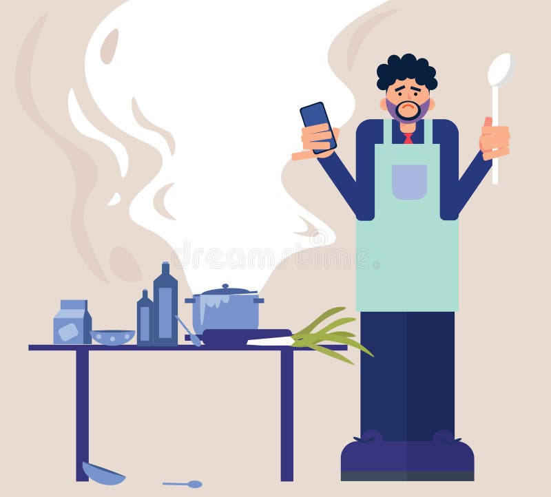 Confused Cook Stock Illustrations – 310 Confused Cook Stock ...