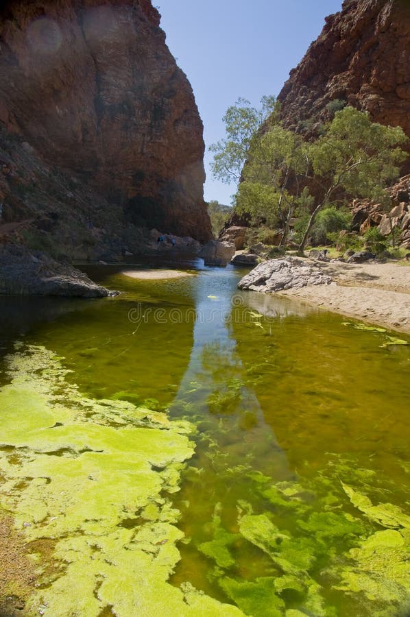 Desert pond stock photo. Image of surreal, springs, australian - 17547826