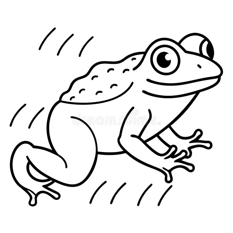 Desert Rain Frog Runs Icon Vector Stock Vector - Illustration of flat ...