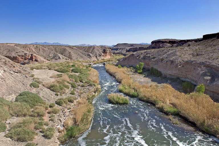 Desert River stock photo. Image of terrain, earth, vacation - 14545940