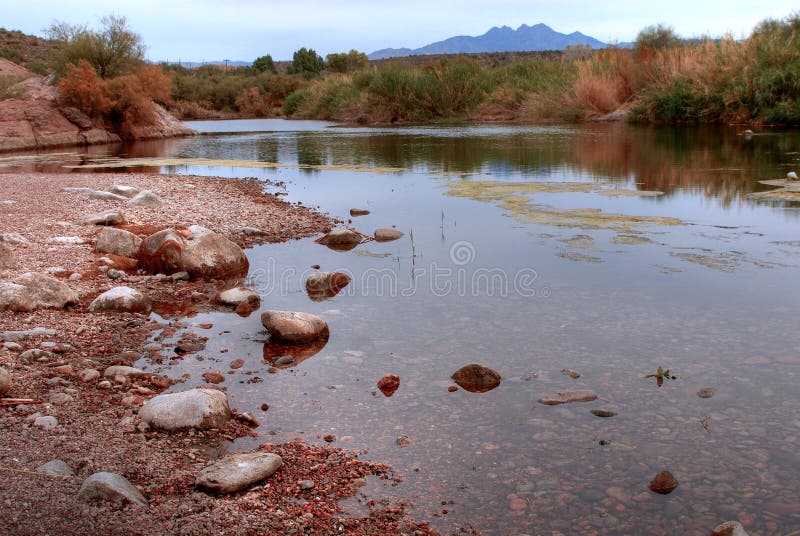 Desert River stock photo. Image of prominent, white, open - 8273748