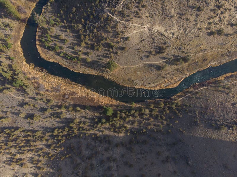Desert with River, Texture. Shot from Above Stock Photo - Image of ...