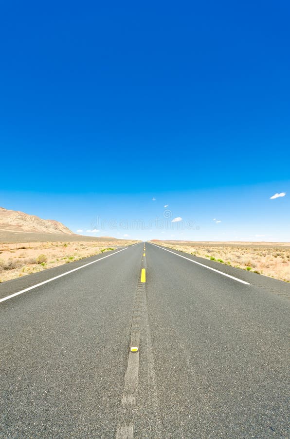 Desert road stock image. Image of highway, desolate, road - 20349889
