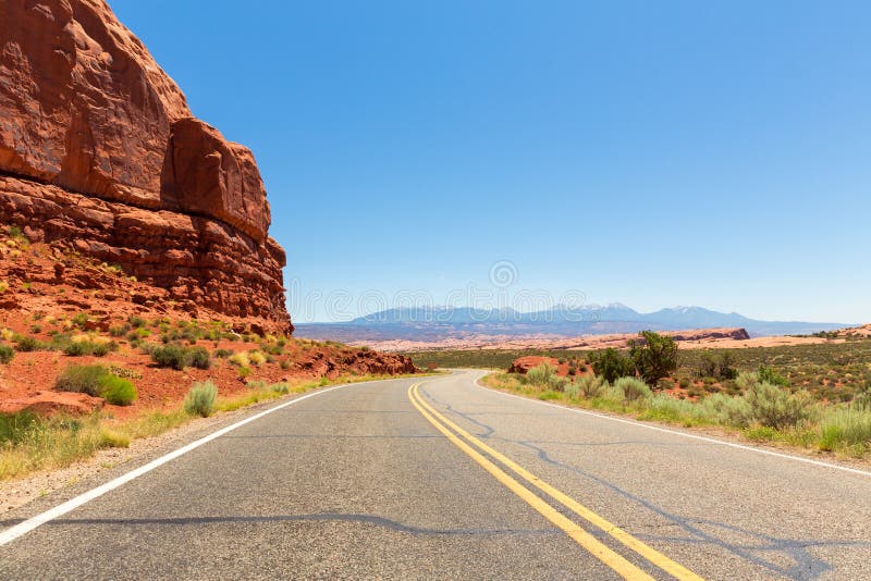 Desert road landscape stock image. Image of scenery, roadtrip - 85362939
