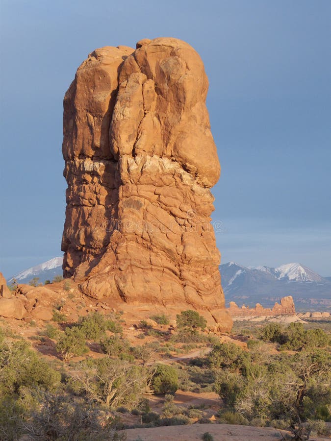 Desert Rock stock photo. Image of snow, mountains, geology - 10544770