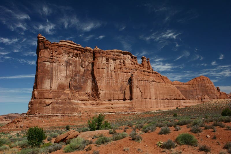 Desert Rock Formation stock image. Image of moab, rock - 3161253