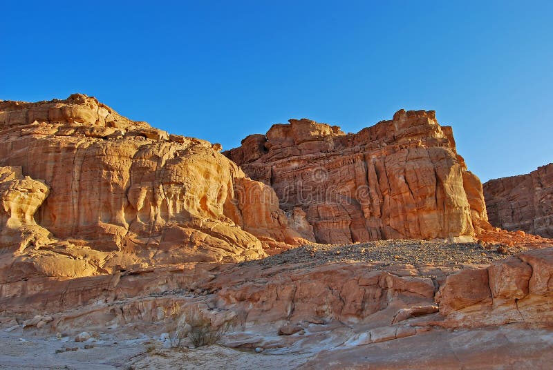 Desert rocks stock image. Image of morning, clear, nature - 37751243